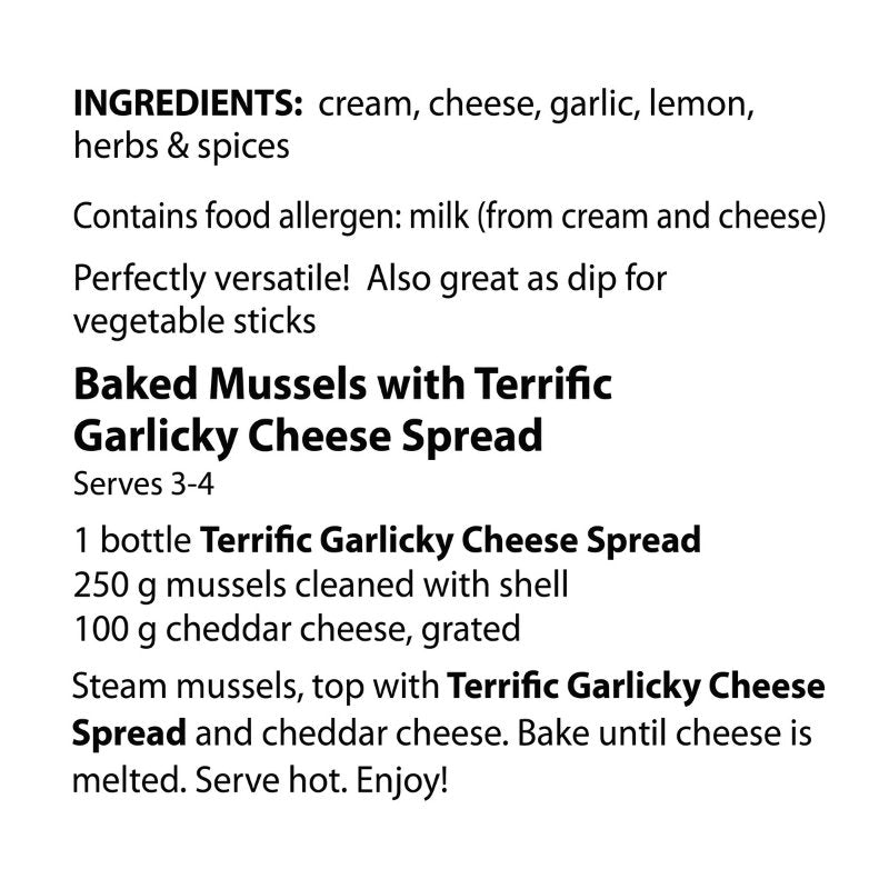 Terrific Garlicky Cheese Spread 210g – Home Chef's Deli