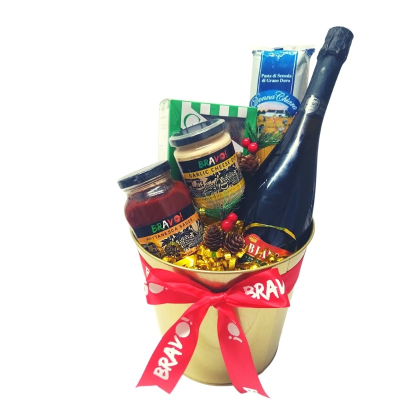 Wine, Appetizer and Pasta Bucket – Home Chef's Deli
